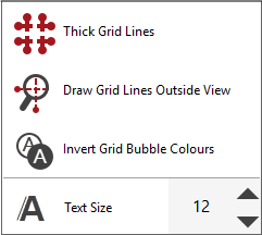 The Grid Lines and Levels toolbar