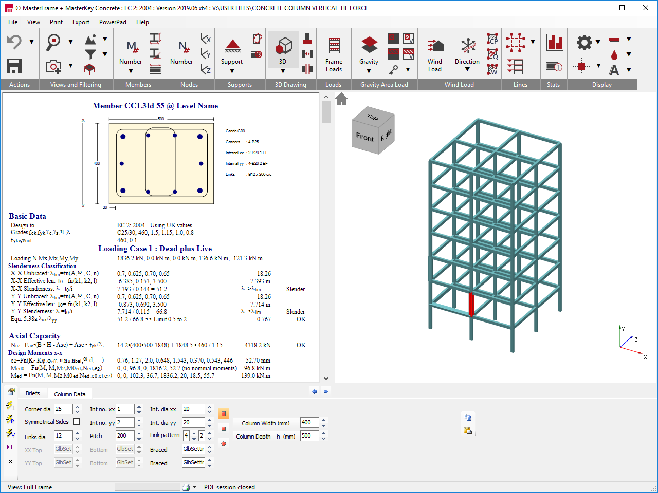 MasterKey Concrete Columns Interface Regions