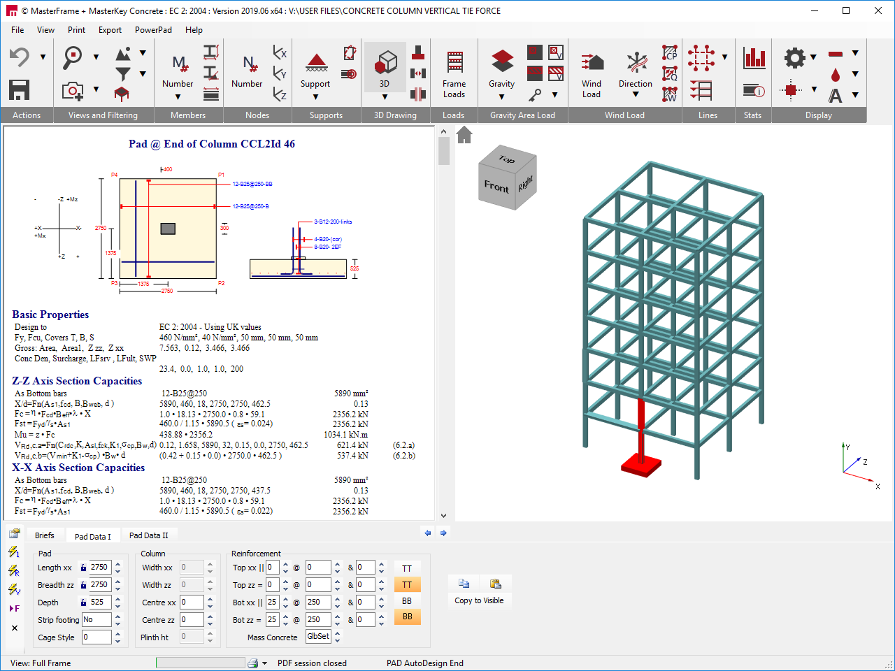 MasterKey Concrete Pad Foundations Interface Regions
