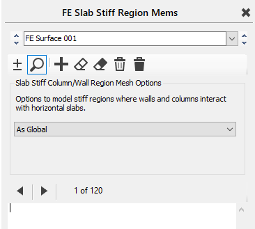 Slab Stiff Column/Wall Mesh Region