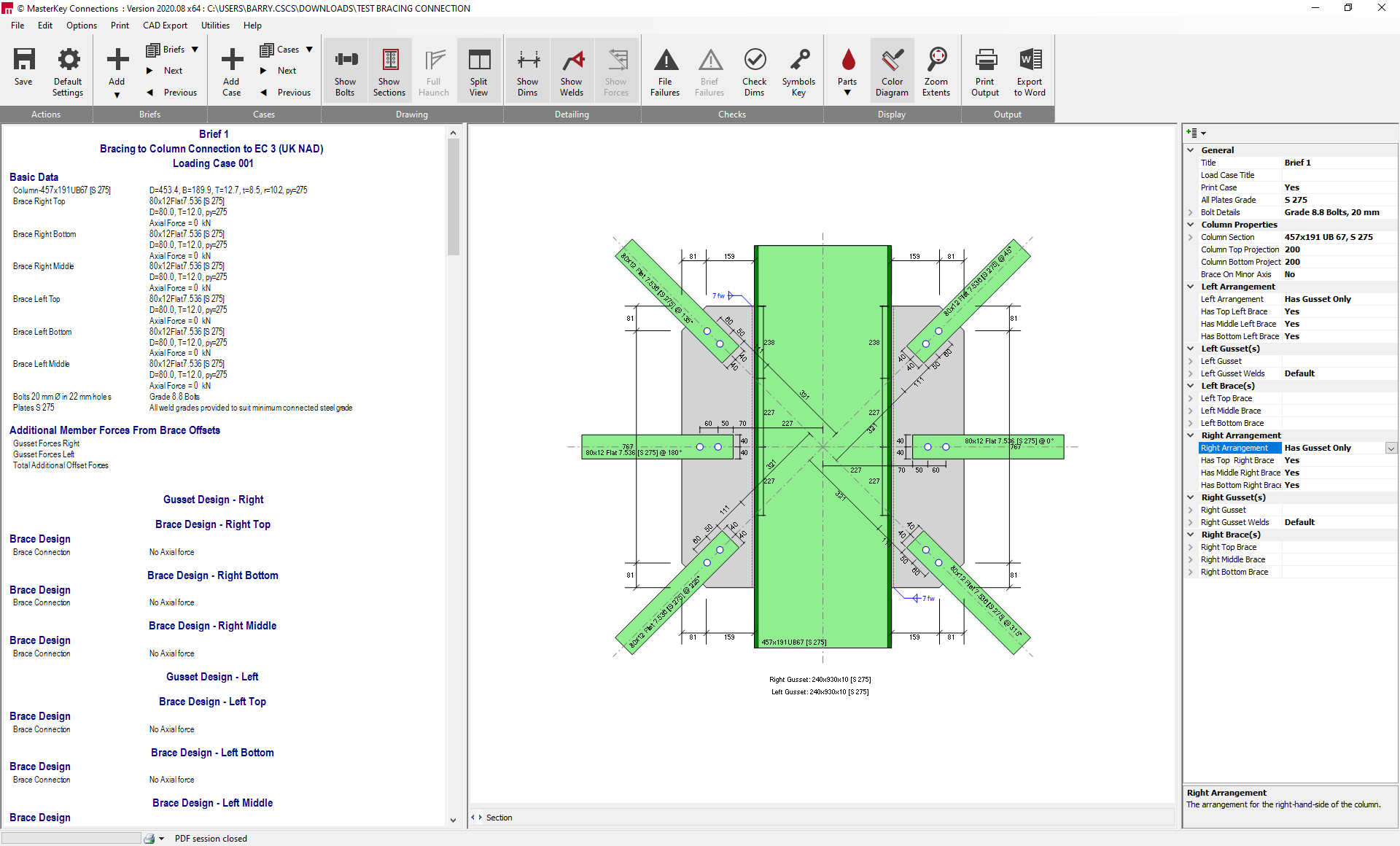 Vertical Bracing (Column)