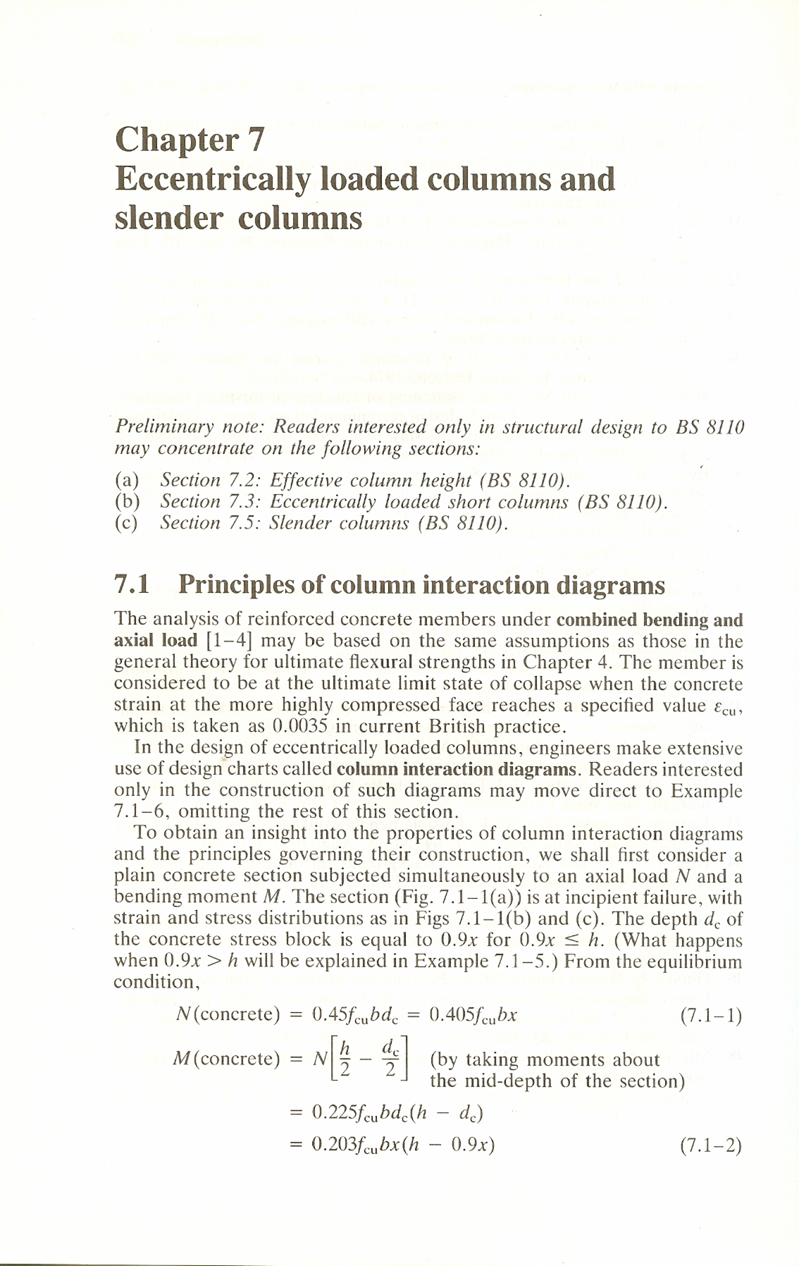 Concrete Column Axial and Moment Capacity