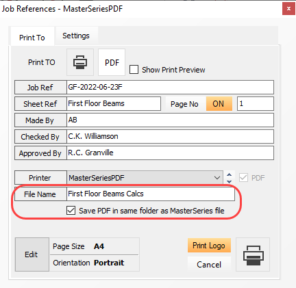 Exporting Results to printer, PDF and Word