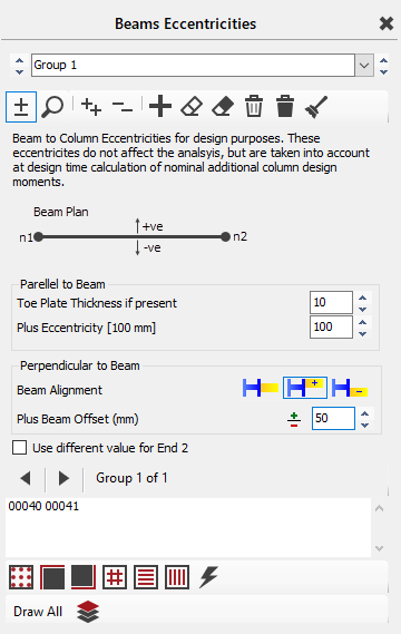 Beam Eccentricities (Pro) | MasterSeries Help