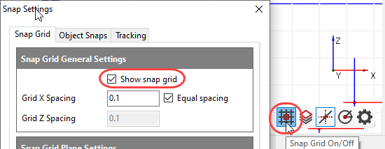Snap Settings Setup