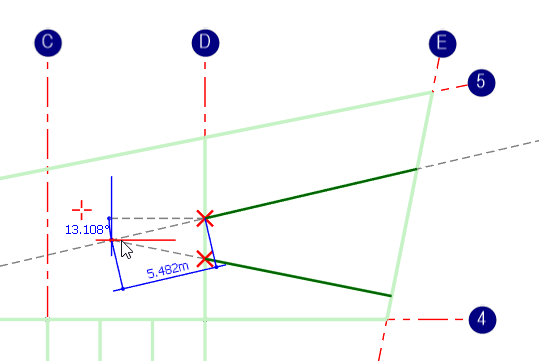 Tracking Lines and Points - 1st end of member