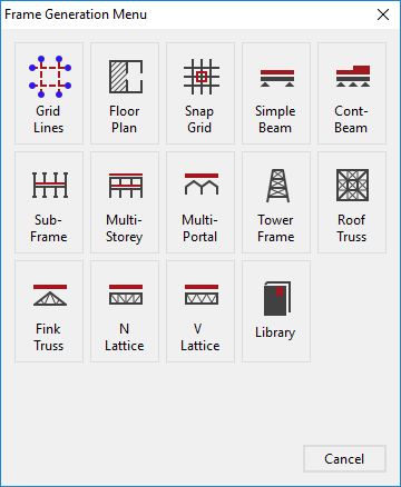 Frame Generation Menu | MasterSeries Help