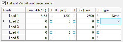 Loads Tab | MasterSeries Help