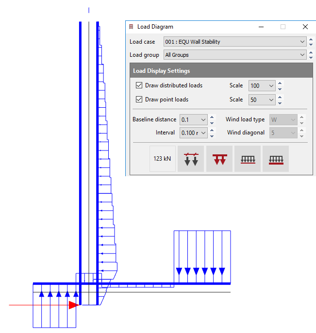 Retaining Wall Load Groups | MasterSeries Help
