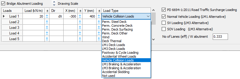 Highway Loads Tab | MasterSeries Help